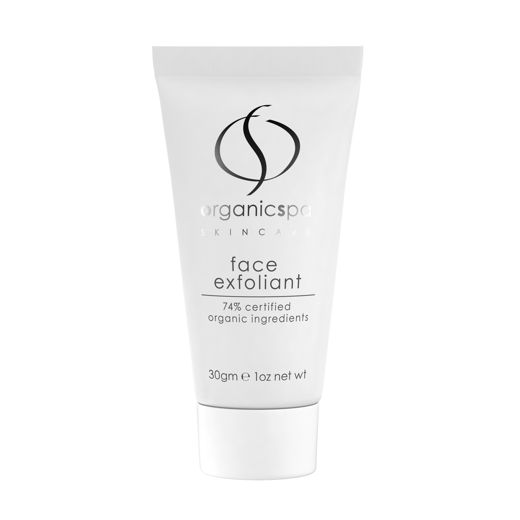 mini face exfoliant is made using 74% Certified Organic ingredients ...